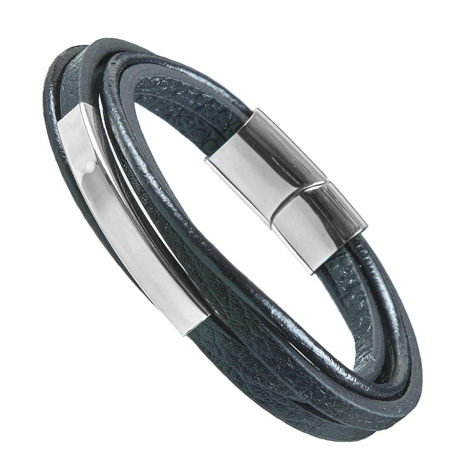 Aaron Bane® | CRAZY TWIST Herren Armband | Lederarmband | Glatt- und ...